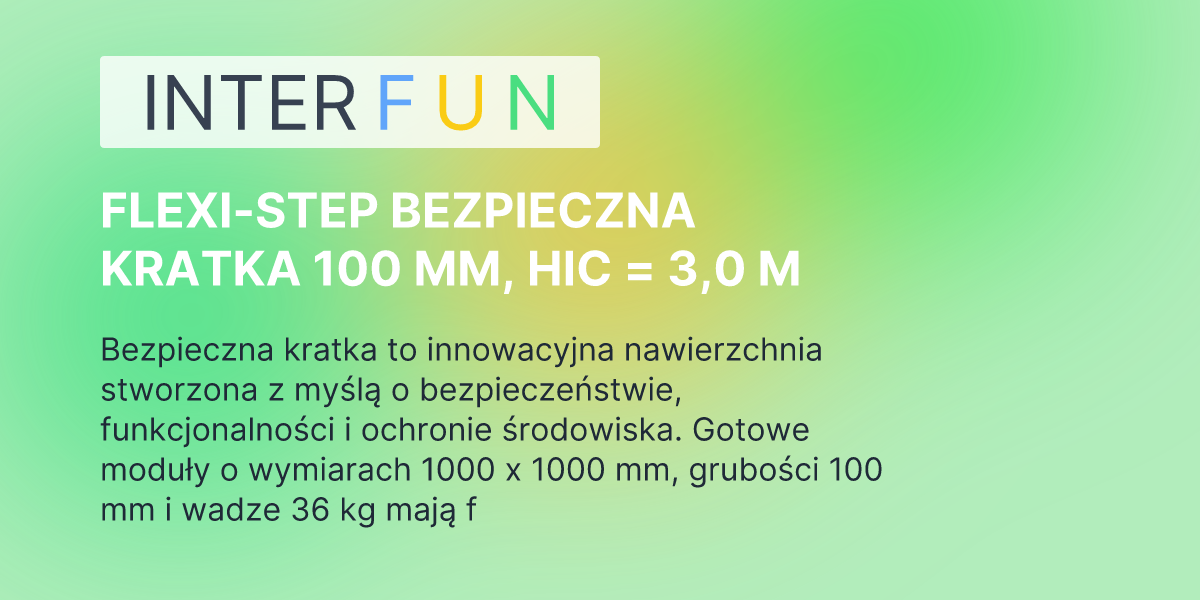 FLEXI-STEP Bezpieczna Kratka 100 mm, HIC = 3,0 m | INTER-FUN Producent ...