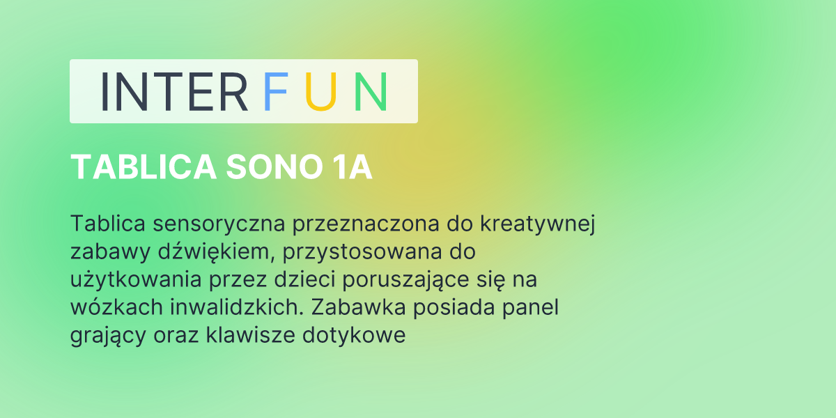 Tablica Sono 1a | INTER-FUN Producent placów zabaw, karuzele, huśtawki ...